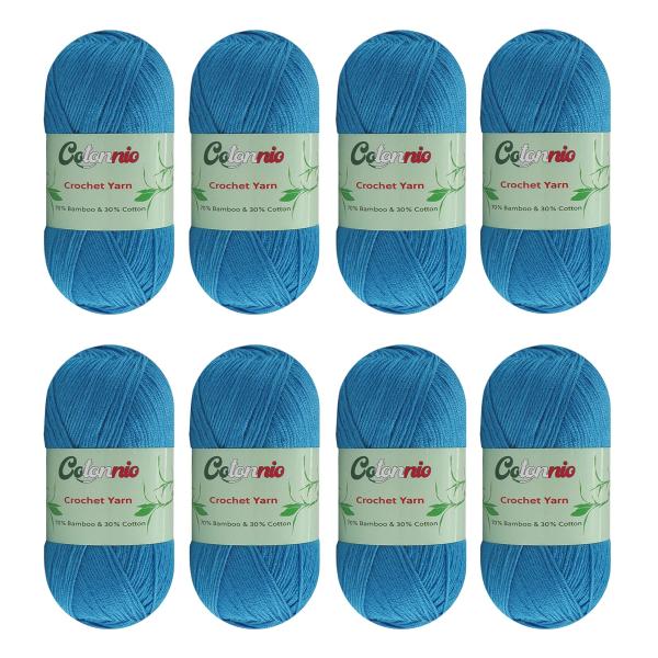 ・SUPERIOR FABRIC COMPOSITION - our 8 Skein Cotonnio cotton bamboo yarn consists of a unique fabric blend of 70% Rayon de...