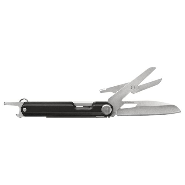 ・Easily accessible scissors work for snips, cuts and everything in between・Full 2.5 plain edge blade that can be accesse...