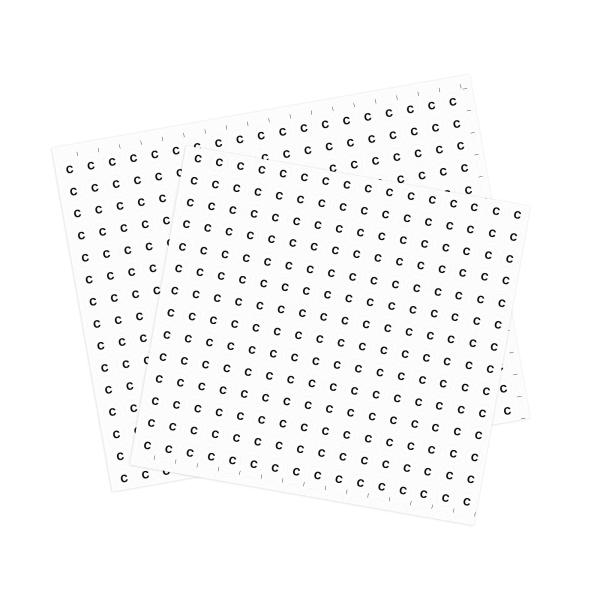 ・[Size] - 0.51inch(13mm) in diameter, black letter and white background.・[Feature] - Made of PVC Material, which is wate...