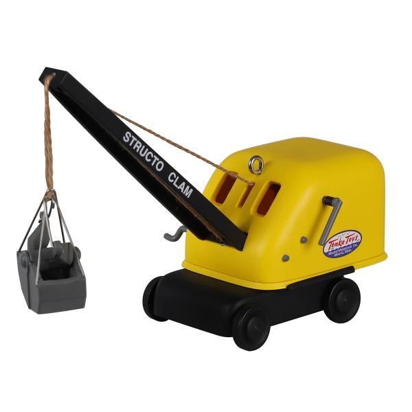 ・Recall hours of fun in the dirt pile with the Tonka Crane and Clam 75th Anniversary Keepsake Christmas ornament・The vin...