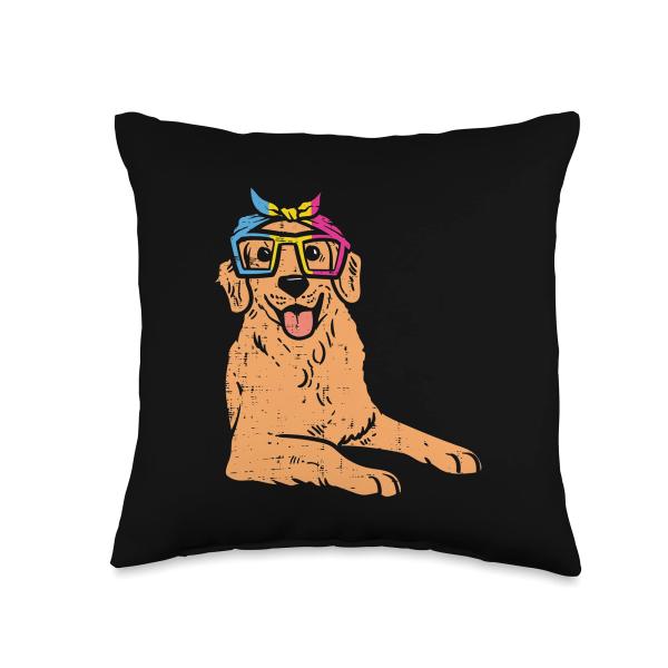 ・Grab this cute Golden Retriever Pansexual Headband throw pillow for your pansexual friend! It's the perfect pan pride g...