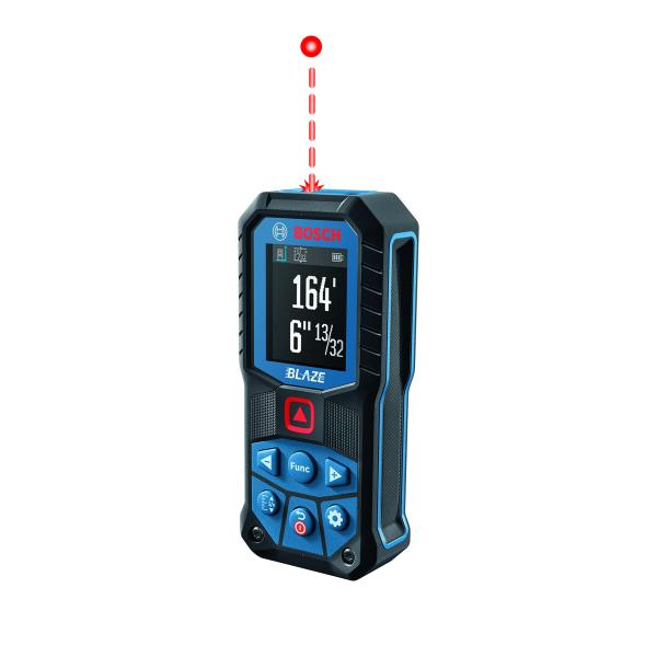 ・165 FT. LASER MEASURE: features an easy-to-read color display and greater accuracy and this tool is laser class II and ...