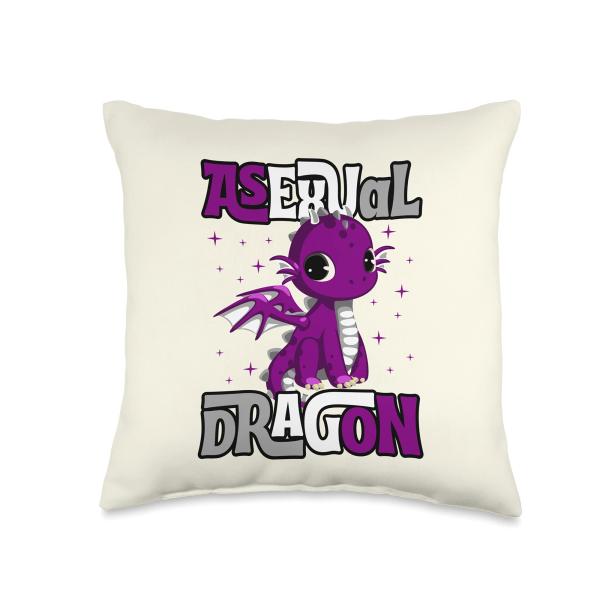 ・This LGBTQ Pride Asexual Dragon Cute Girly Pride Flag Colors Magical Design merch for the special ace and proud girlfri...
