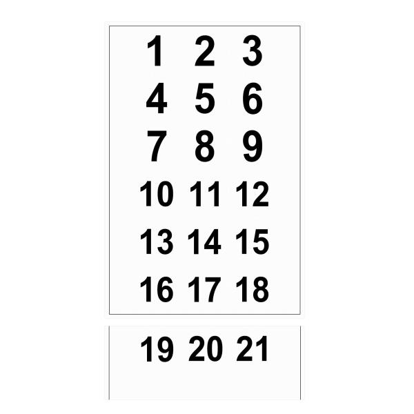 ・[Size] - 2.95inch(75mm) in diameter, black number and white background.・[Feature] - PVC Material is waterproof. Great f...