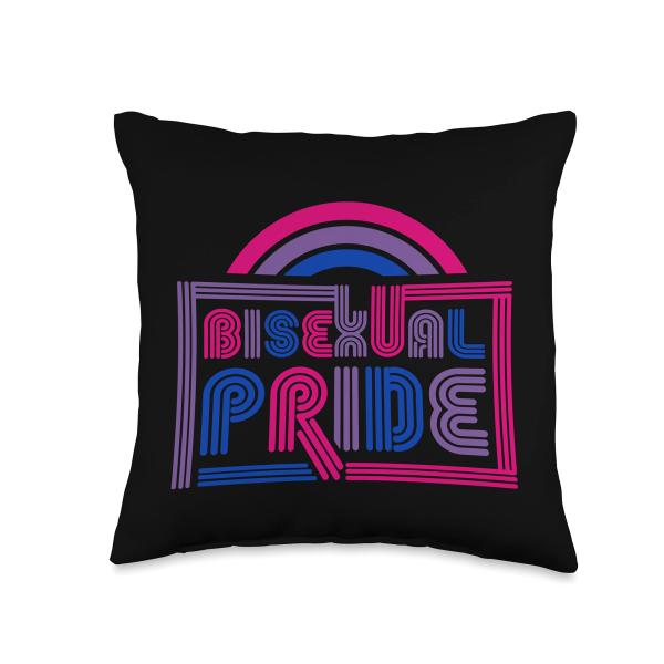 ・This LGBTQ Pride Bisexual Pride Retro Vintage Style Rainbow Flag Aesthetic merch art for the special bi and proud girlf...