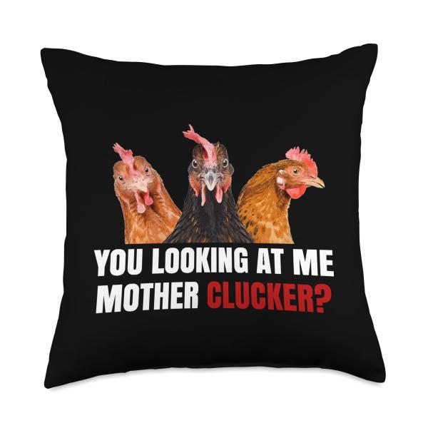 ・"You Looking at Me Mother Clucker?" is a hilarious design for chicken lovers and backyard farmers. Perfect for poultry ...