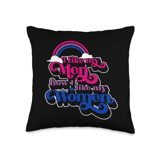 ・This LGBTQ Pride I Like My Men How I Like My Women Bisexual Pride Rainbow merch art for the special bi and proud girlfr...