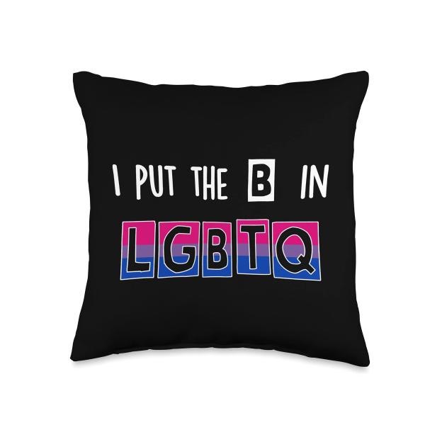 ・This LGBTQ Pride I Put The B In LGBTQ Cute Bisexual Pride Quote Aesthetic merch art for the special bi and proud girlfr...