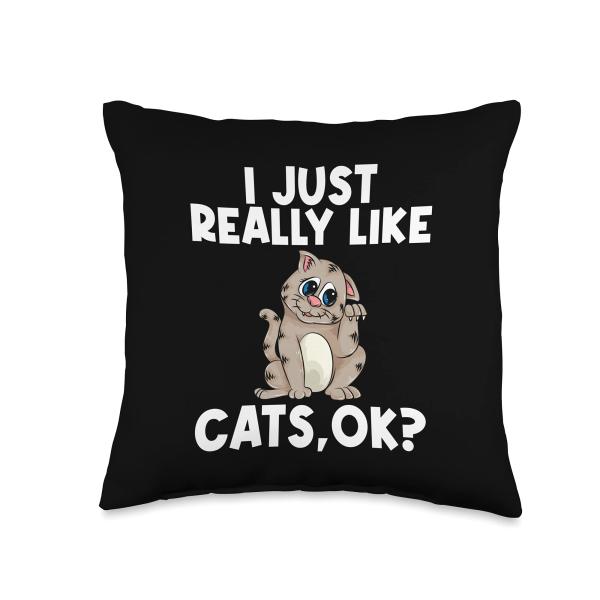 ・Do you love the meow or purr of your cat? This cool I JUST REALLY LIKE CATS,OK? is for you! Perfect for feline lover me...