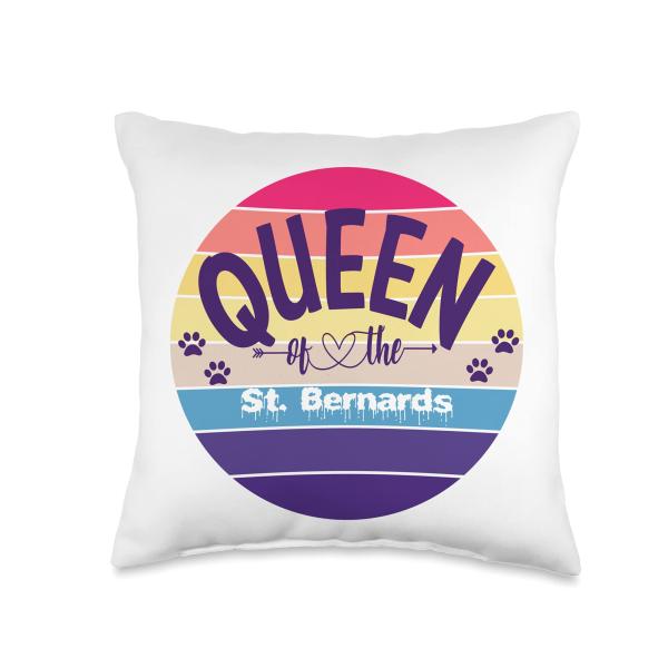 ・Design graphic and decor says: queen of the st. bernards・This image and graphic design was made for proud dog breeders ...