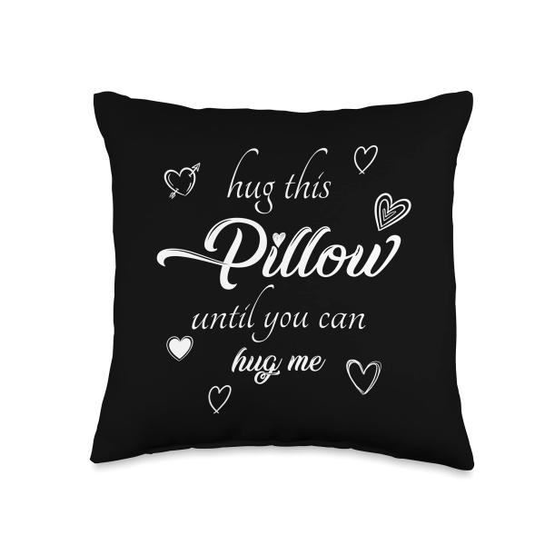・Cute Valentines Gift Idea for Your Girlfriend. Cute love Couple I miss you Pillow Gift for your Long Distance Relations...