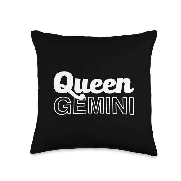 ・This Astrology themed graphic design says Queen Gemini. Perfect for someone who was born in late May, early June or mor...