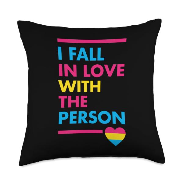 ・This Pansexual Pride Flag Heart - I Fall In Love With The Person merchandise is for pansexual girlfriend or boyfriend w...
