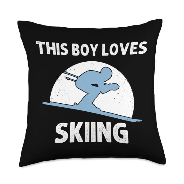 ・Cool THIS BOY LOVES SKIING present is for skier fan and snow racer who loves winter racing downhill competition. Novelt...