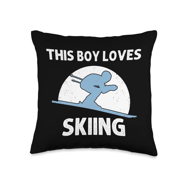 ・Cool THIS BOY LOVES SKIING present is for skier fan and snow racer who loves winter racing downhill competition. Novelt...
