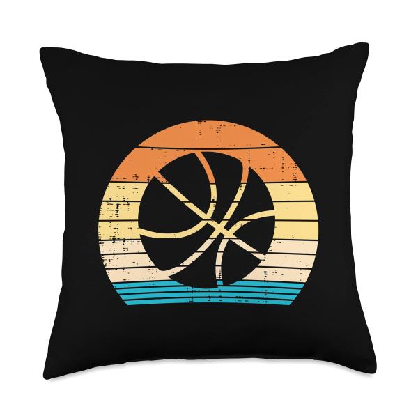 ・Grab this retro Basketball Silhouette Sunset throw pillow for your basketball lover mom, dad, husband, wife, girlfriend...