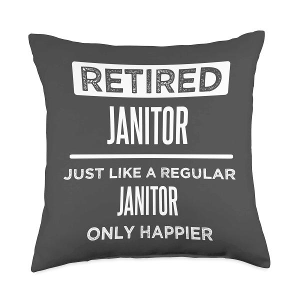 ・Funny saying novelty design for retiring janitor custodian. Perfect for retirement party.・Retired Janitor - Just Like A...