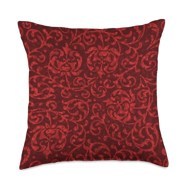 ・Elegant floral damask pattern inspired by Victorian and Pre-Raphaelite design.・Arts and Crafts style pattern in dark bu...