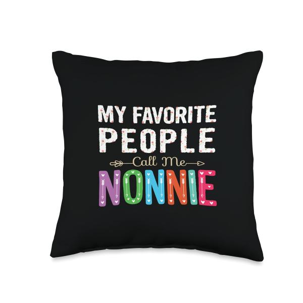 ・My Favorite People Call Me Nonnie is a Cute Floral Design Gift Idea for Grandmom. Get This Retro Gift Outfits for Your ...