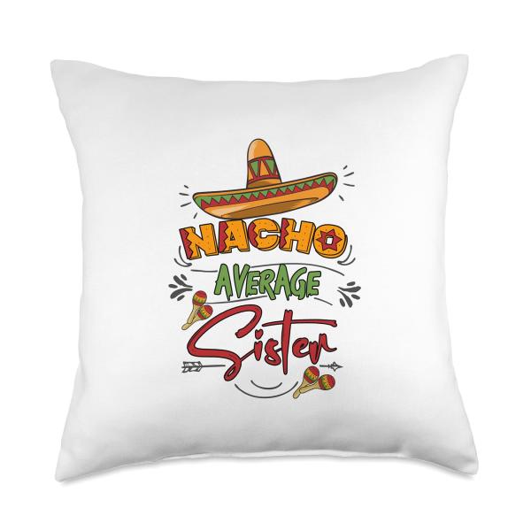 ・Best for your big or little sister or hermana who loves jokes and has fun with puns! its colorful graphic has a sombrer...