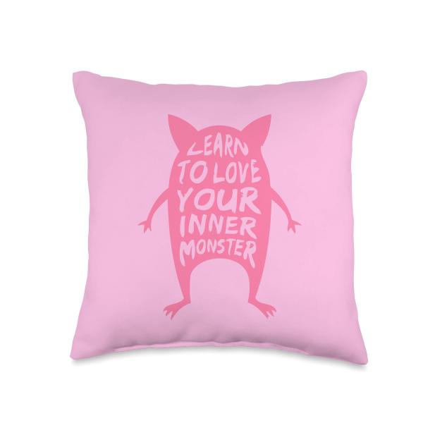 ・Cute monster with an important saying: Learn to Love Your Inner Monster. Great gift idea for everyone suffering from de...