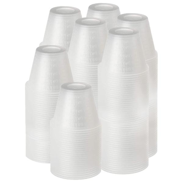 ・1000ct 1 Oz (30 ml) Medicine Cup Made From Strong Polypropylene With Easy to Read Measurements (10 Sleeves, 100 Cups Pe...