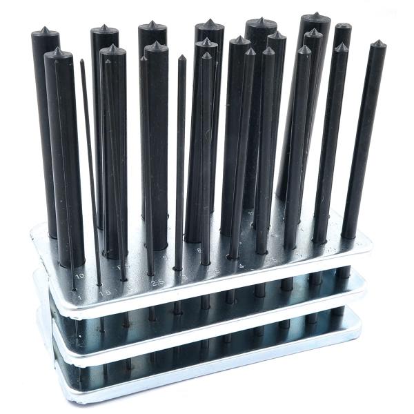 ・Comprehensive Metric Set - Includes 25 transfer punches with a 1-13mm range in 0.5mm increments for diverse application...