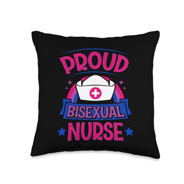 ・This LGBTQ Pride Proud Bisexual Nurse Bi Pride Registered Nurse Appreciation merch art for the special bi and proud gir...