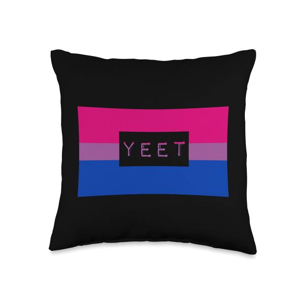 ・This LGBTQ Pride Funny Cute Yeet Meme Gay Bisexual Pride Flag Stuff Queer merch art for the special bi and proud girlfr...