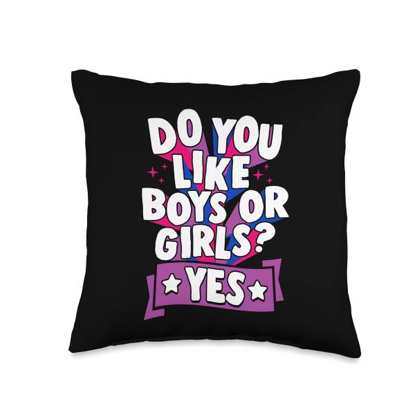 ・This LGBTQ Pride Do You Like Boys Or Girls Yes Funny Cute Trendy Style Stuff merch art for the special bi and proud gir...