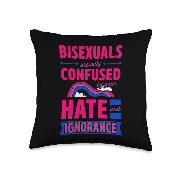 ・This LGBTQ Pride Bisexuals Are Only Confused By Your Hate and Ignorance Bi merch art for the special bi and proud girlf...