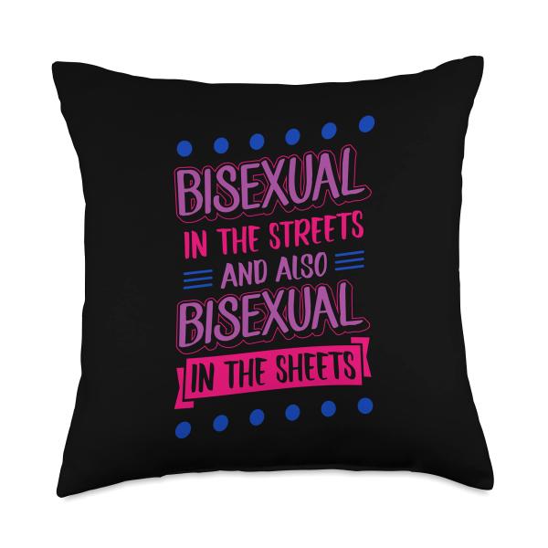 ・This LGBTQ Pride Bisexual In The Streets And Also Bisexual In The Sheets merch art for the special bi and proud girlfri...