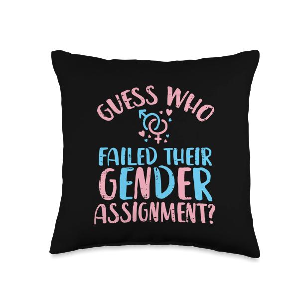 ・Grab this cute Guess Who Failed Their Gender Assignment Transgender throw pillow for your trans family, relative, frien...