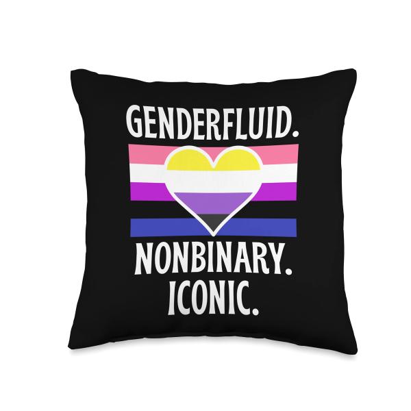 ・This LGBTQ Pride Genderfluid Nonbinary Iconic Pride Flag Genderqueer Queer merch for the special genderfluid proud girl...