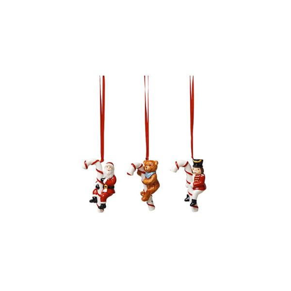 ・BEAUTIFUL CHRISTMAS DECORATION - The set of three traditional toy pendants will brighten up any Christmas tree and add ...