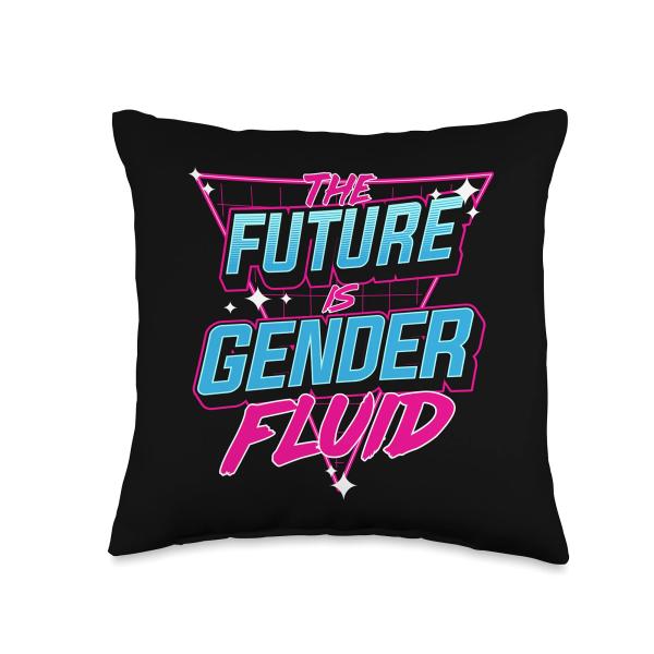 ・This LGBTQ Pride The Future Is Genderfluid 60s 70s 80s 90s Retro Nonbinary merch for the special genderfluid proud girl...