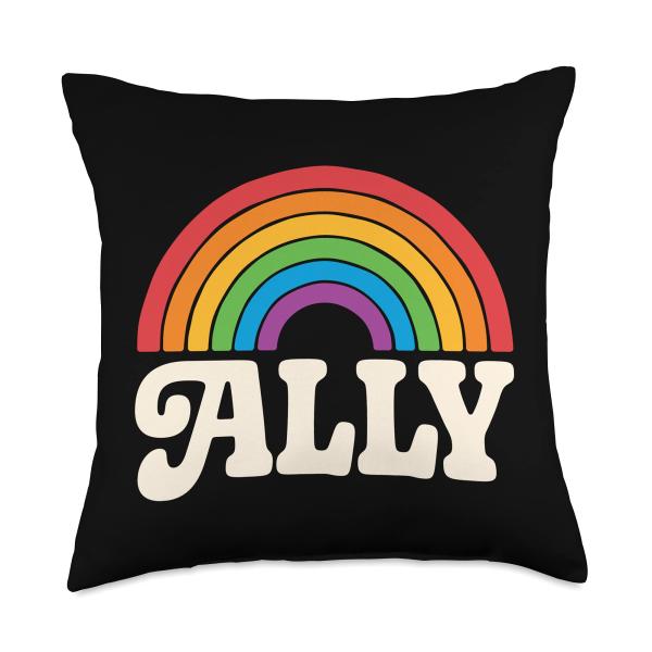 ・LGBTQ Ally Pocket Retro Vintage Gay Pride LGBT Rainbow Flag. Gay pride flag design for LGBT Awareness Month or LGBT pri...