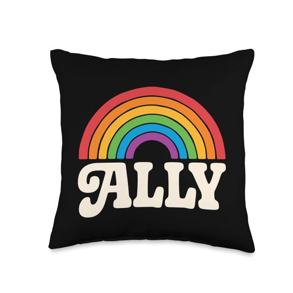 ・LGBTQ Ally Pocket Retro Vintage Gay Pride LGBT Rainbow Flag. Gay pride flag design for LGBT Awareness Month or LGBT pri...