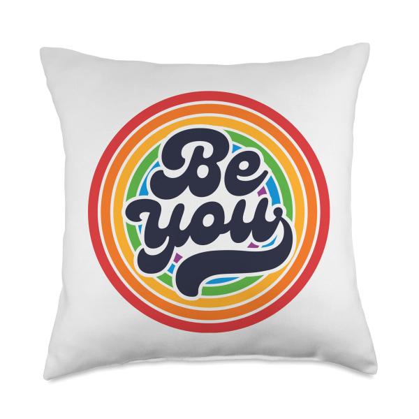 ・LGBTQ Be You Pocket Gay Pride LGBT Ally Rainbow Flag. Retro vintage gay pride flag design for LGBT Awareness Month or L...