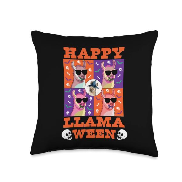 ・This funny "Happy Llamaween" Halloween Llama wearing sunglasses with Witch hat design is perfect for Trick or treating ...