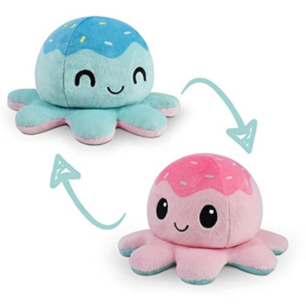 ・Compact Reversible Plushie: This 4-inch Octopus plush flips between two expressive sides for quick, playful mood change...