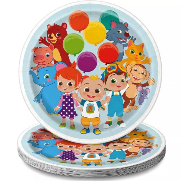 ・EYE-CATCHING DESIGN: These Multicolor Cocomelon Round Dinner Plates boast a vibrant and fun design, perfect for capturi...