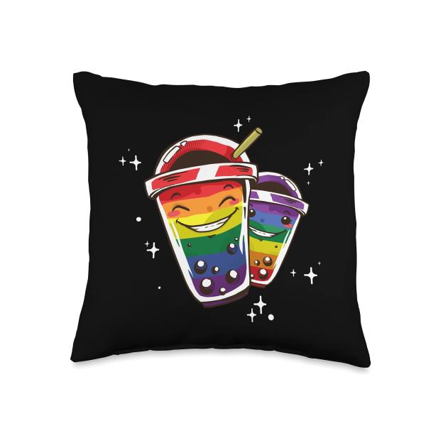 ・Equali-tea Bubble Tea Boba LBGT Gay Pride Rainbow Milk Flag Anime design for every Gay or Lesbian who loves Boba Tea・Pe...