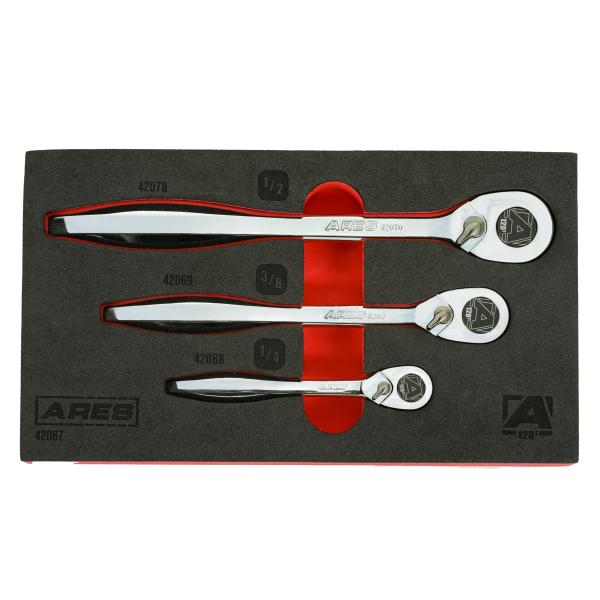 ・ITEM SPECIFICATIONS: Our 120 Tooth Ratchet Set is constructed from sturdy heat-treated chrome vanadium steel for superi...