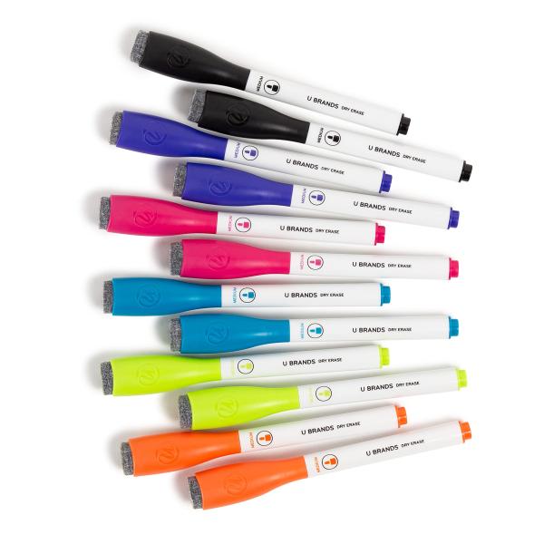 ・VERSATILE AND RELIABLE: The white board markers are designed for use on a variety of dry erase boards; from white board...