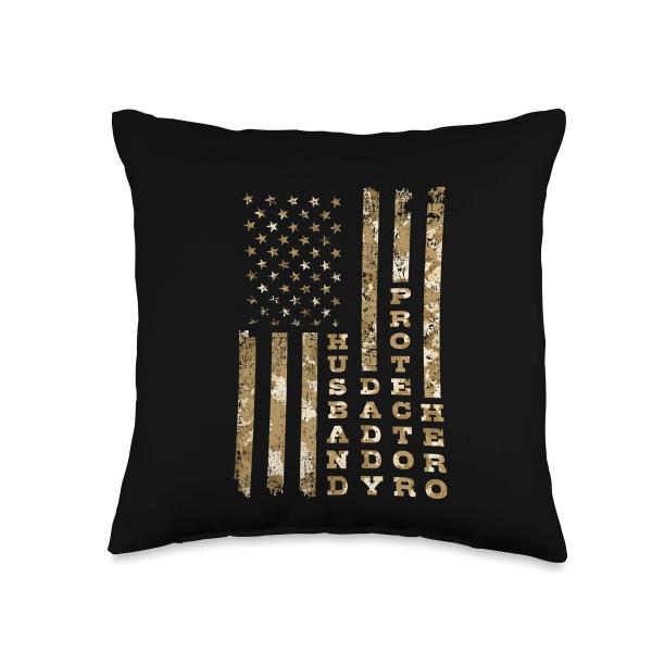・This husband daddy protector hero dad American flag item is the perfect gift idea. Gifts for dad mom husband wife grand...