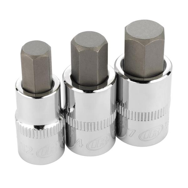 ・内容:12mm、14mm、17mmのメトリック六角ビットソケットが含まれます。・仕上げ: 工業グレードのS-2スチールビット、リン酸亜鉛仕上げ。プレミアムミラーポリッシュクロムバナジウム鋼ソケットボディと2ピースプレスフィットソケットデザ...