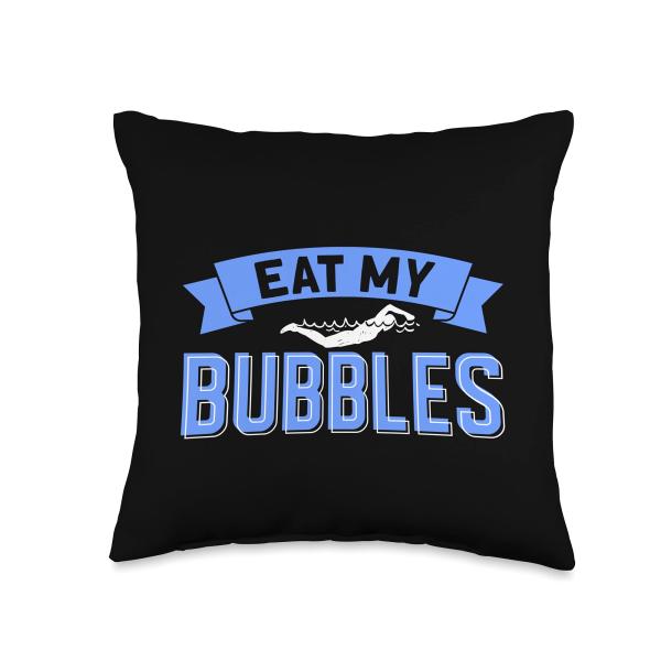 ・Love to Swim? Need a swimming outfit? Add this to your collection. Make them Eat Your Bubbles! Funny swimmer saying. An...