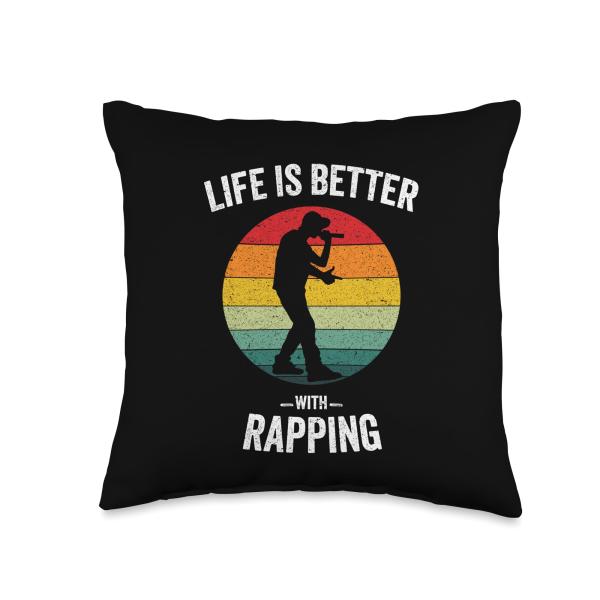 ・This Life is Better with Rapping Vintage Hip Hop Rap Music item is designed by Retro Rapping Rapper.・100% spun-polyeste...