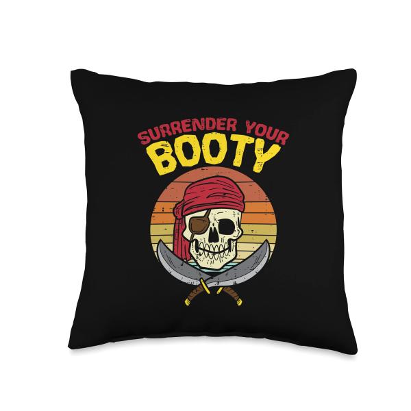・Grab this Pirate Surrender Your Booty Sunset design as an easy, lazy, last minute idea for Halloween for men women boys...